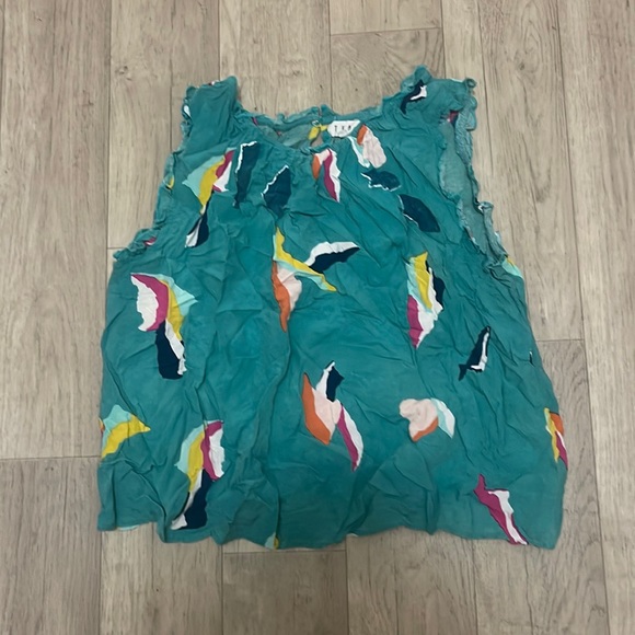 THML | Tops | Thml Blue Green Watercolor Tank Medium | Poshmark